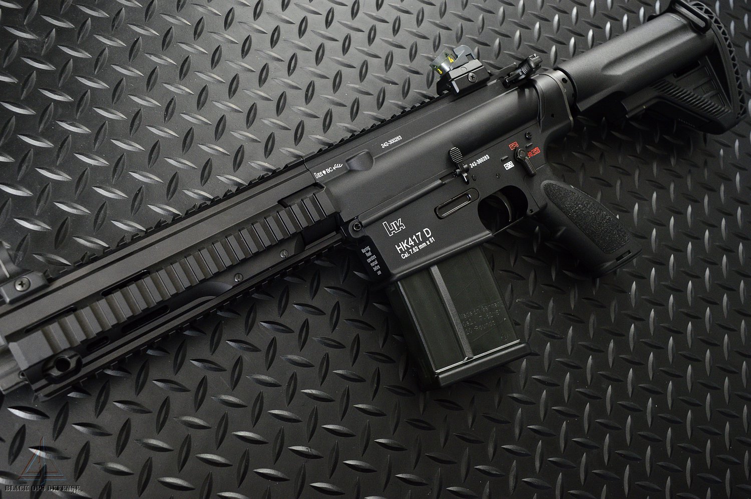 HK 417D 12in MR762 Rifle Conversion Black Preorder - Black Ops Defense